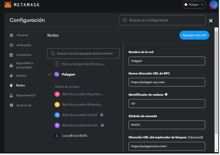 TUTORIAL para AÑADIR la red POLYGON a Metamask en 2024